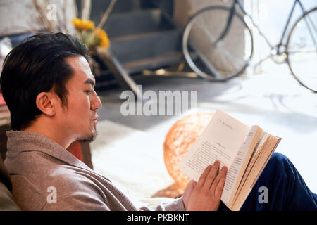 Male artist's daily life Stock Photo - Alamy