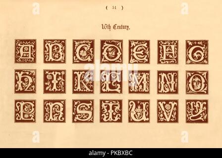 Sixteenth-Century alphabet A B C D Stock Photo: 58350776 - Alamy
