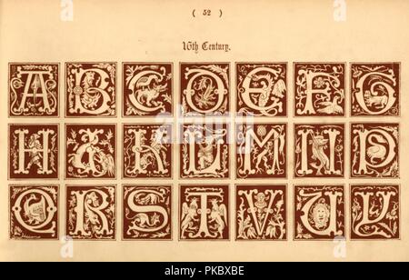 Sixteenth-Century alphabet A B C D Stock Photo: 58350776 - Alamy
