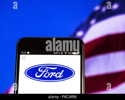 Kiev, Ukraine. 12th Sep, 2018. Metropolitan Life Insurance Company logo ...