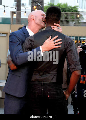 Brian A. Prince and Kyle Strauts at 'The Predator' Special Screening ...