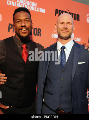 Brian A. Prince and Kyle Strauts at 'The Predator' Special Screening ...