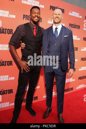 Brian A. Prince and Kyle Strauts at 'The Predator' Special Screening ...