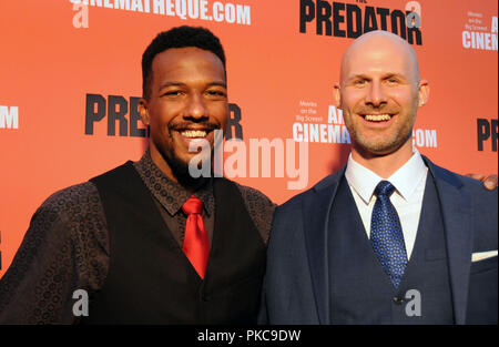 Brian A. Prince and Kyle Strauts at 'The Predator' Special Screening ...