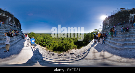 360° view of Tikal Temple IV - Alamy