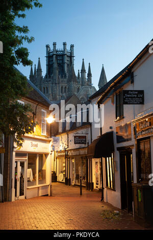 Ely Cathedral and town centre cambridgeshire east anglia england uk gb ...