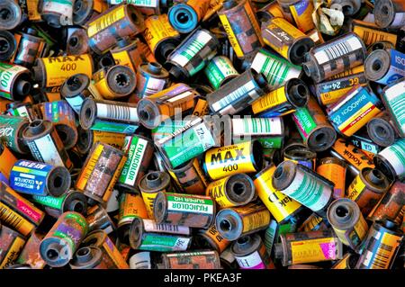 35mm film processing reels Stock Photo - Alamy