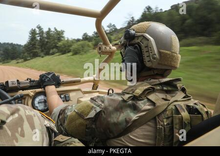 Green Berets assigned to 5th Special Forces Group (Airborne) stand ...