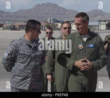 Colombian Air Force Commander, Gen. Ramses Rueda, speaks with 12th Air ...