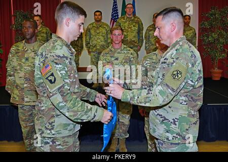 U.S. Army Lt. Col. Jared A. Hoffman, commander of 522nd Military ...