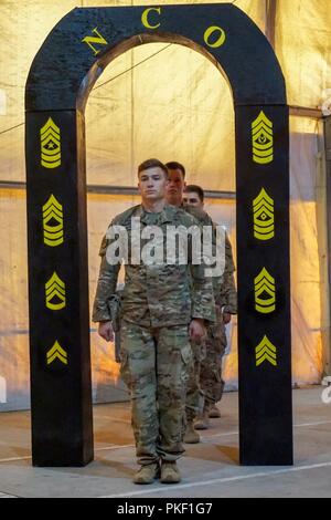 A Non-Commissioned Officer induction ceremony at Fort Hood, Texas ...