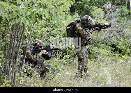 Soldiers of the 1st Battalion, 296th Infantry Regiment, Puerto Rico ...