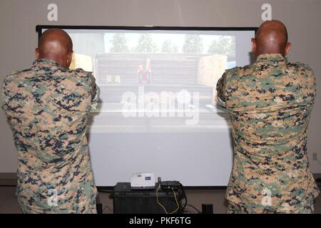 U.S. Marine Corps Sgt. Alphonso M. Lee Jr., reads Cpl. Darnell A ...