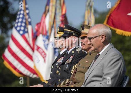 General of the Armies John Pershing re-enactor Chas Rittenhouse (left ...