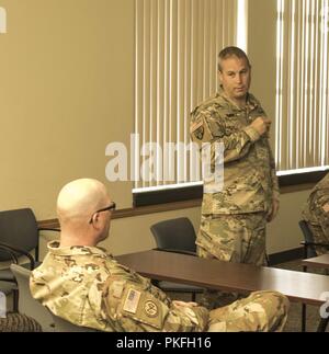 U.S. Army soldier Col. Chad Roehrman, incoming commander of 2nd Stryker Brigade Combat Team, 7th ...