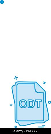 ODT file type icon design vector Stock Vector Image & Art - Alamy