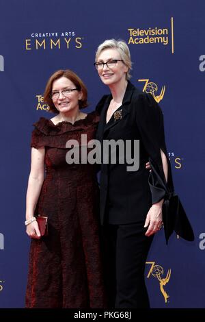 Jennifer Cheyne, Jane Lynch at arrivals for Primetime Emmy Awards ...