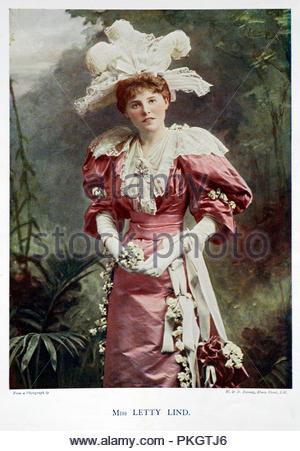 Letty Lind, an English actress, singer, dancer and acrobat, best known ...