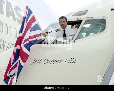 John Travolta on his Spirit of Friendship World Tour, on board his ...