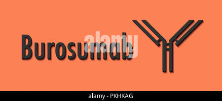 Burosumab monoclonal antibody drug. Used in treatment of X-linked ...