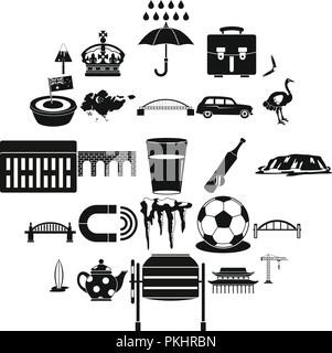 Relocation icons set, simple style Stock Vector Image & Art - Alamy