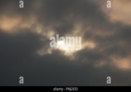 solar eclipse in dull day Stock Photo - Alamy