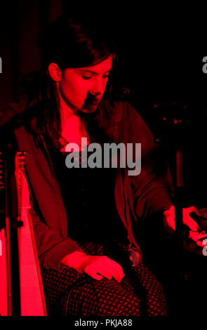 Belgian actress Laura Verlinden performing with her band Wolf in the ...