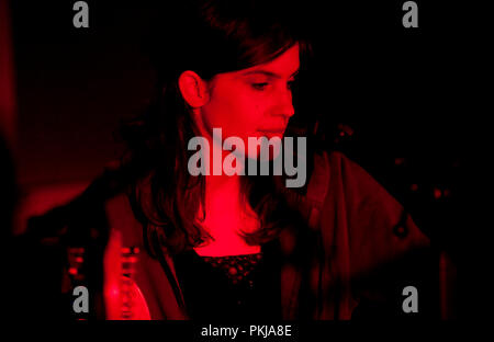 Belgian actress Laura Verlinden performing with her band Wolf in the ...