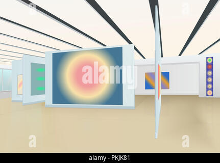 Abstract square panorama glass 3D background design illustration Stock ...