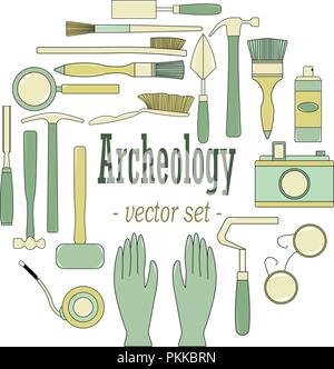 Set of science and laboratory vector illustrations in linear style ...