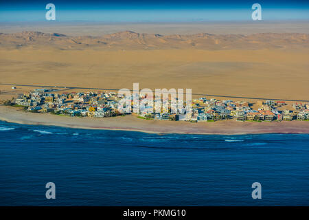 Aerial beach resort Walvis Bay Namibia Southern Africa Stock Photo - Alamy