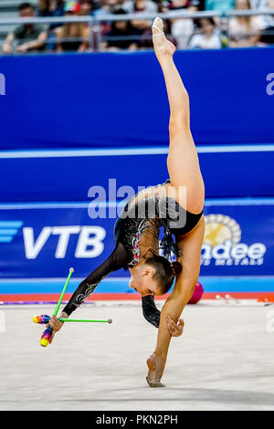 September 14, 2018: Sabina Tashkenbaeva of Â Uzbekistan during ...