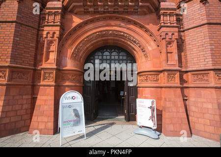 The old Bute Docks company building in Cardiff bay, Wales, UK Stock ...