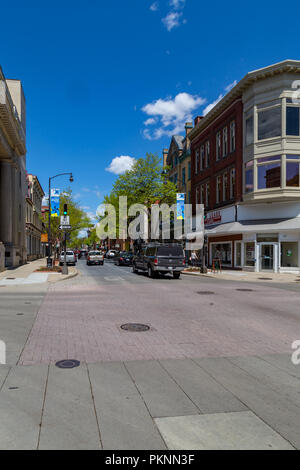 Frederick, MD, USA - April 26, 2015: Historic Downtown Frederick ...