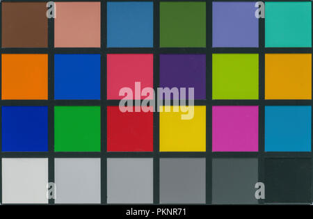 Colour Calibration Chart Stock Photo - Alamy