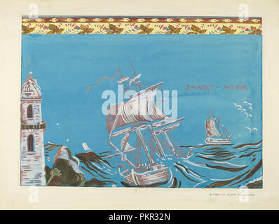 Bandbox Design. Dated: c. 1937. Dimensions: overall: 46 x 69.5 cm (18 1 ...