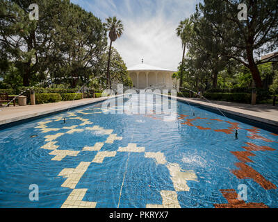 Los Angeles, JUL 21: Exterior view of the Millikan Library in Caltech ...