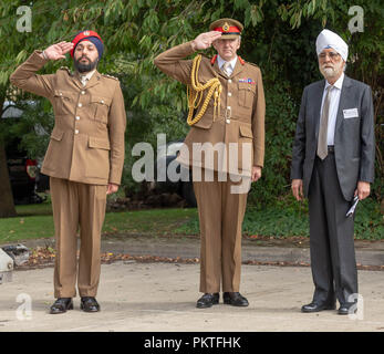 Captain does the salute Stock Photo - Alamy