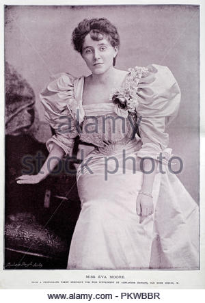 Eva Moore portrait, 1868 – 1955, was an English actress. Her career on ...