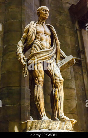 Italy, Milan: statue of Saint Bartholomew Flayed, by Marco d'Agrate, in ...