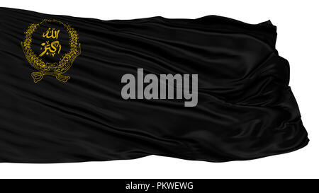 National Islamic Front Of Afghanistan Flag On Flagpole, Isolated On ...