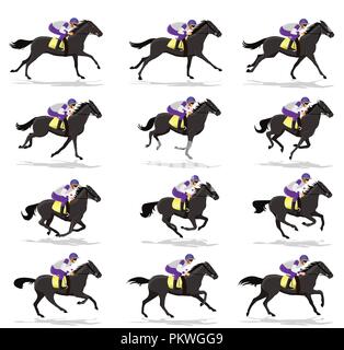 Running horse. Animation sprite sheet Stock Vector Image & Art - Alamy