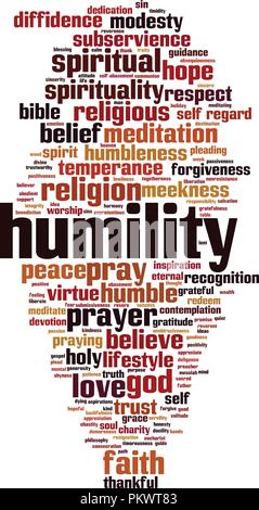 Humility word cloud concept. Vector illustration Stock Vector Image ...