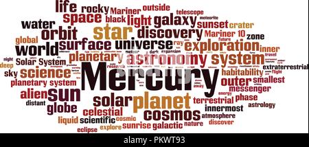 Mercury word cloud concept. Vector illustration Stock Vector Image ...
