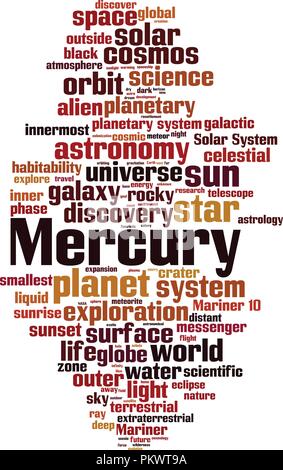 Mercury word cloud concept. Vector illustration Stock Vector Image ...