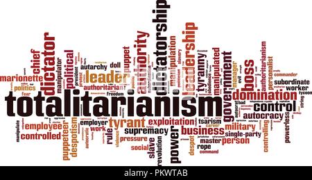 Totalitarianism word cloud concept. Vector illustration Stock Vector ...