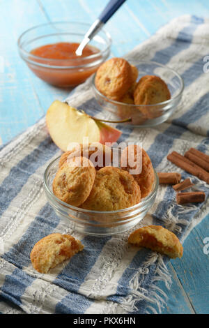 cookies with apple jam filling - homemade - closeup Stock Photo - Alamy