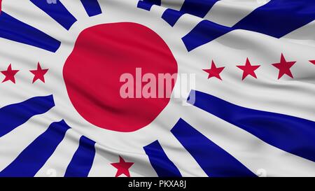 Japan Nazi High Castle Flag, Isolated On White Background, 3D Rendering ...