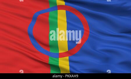 Close-up of the Sami nation flag Stock Photo - Alamy