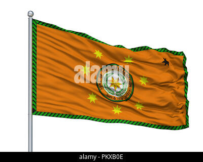 Cherokee Nation Indian Flag, Isolated On White Background, 3D Rendering ...